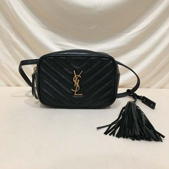 Yves Saint Laurent | Bags | Yves Saint Laurent Black Leather Mini ...